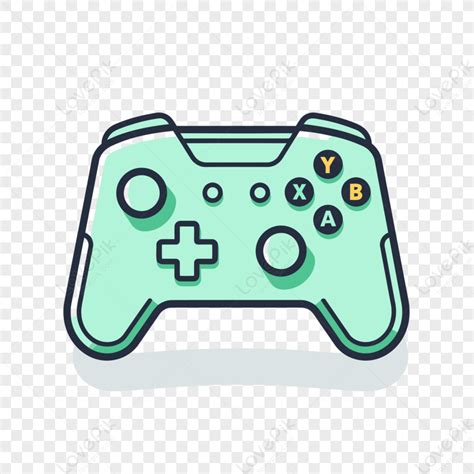 흰색 바탕에 녹색 게임 컨트롤러 아이콘 벡터욱스스케치 Png 일러스트 무료 다운로드 Lovepik