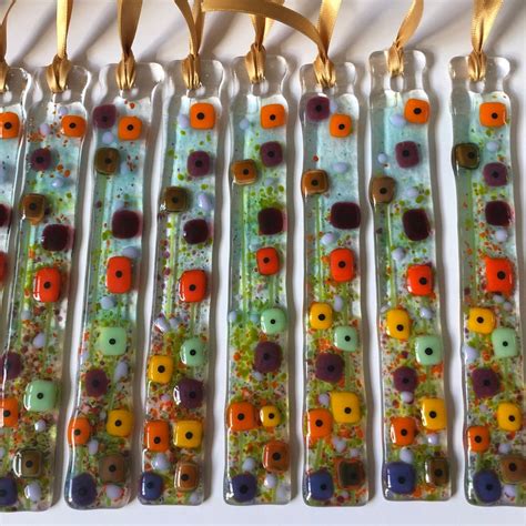 Fused Glass Flowers Art Sun Catcher Cornish Fused Glassfused Etsy Uk