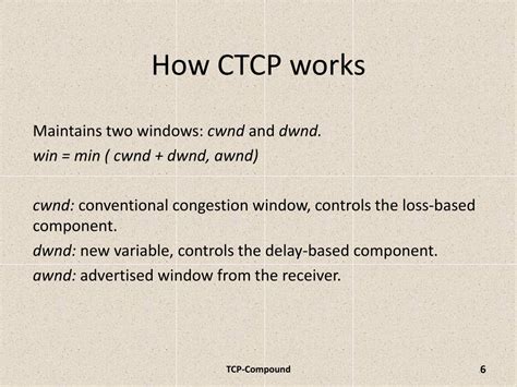 PPT Compound TCP CTCP PowerPoint Presentation Free Download ID
