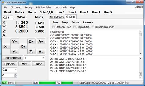 JBs GRBL Interface OpenBuilds