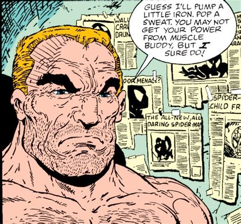 A Comic Book Page With An Image Of A Mans Face In The Background