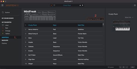 Minifreak V Preset Management Arturia Faq