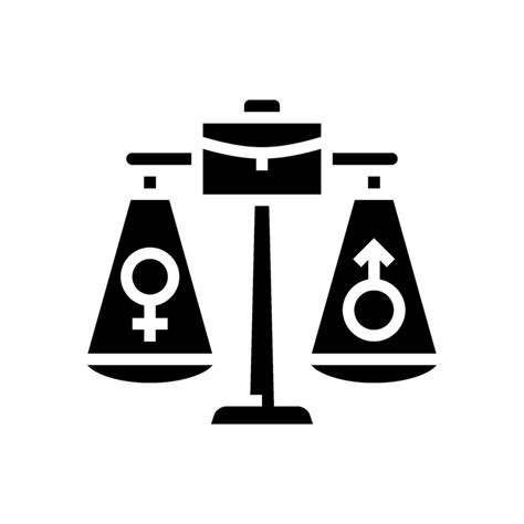 Equal Opportunity Briefcase Glyph Icon Illustration 67668273 Vector Art