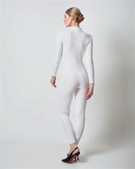 Speerise Adult High Neck Zip One Piece Unitard Full Body