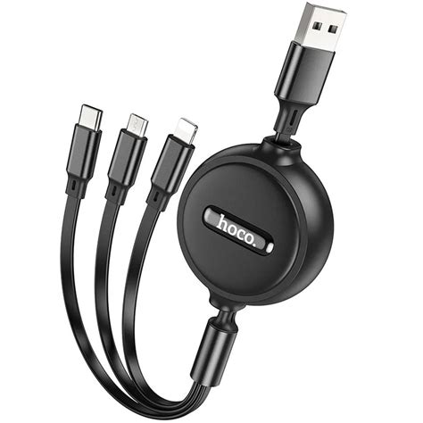 Usb Töltő és Adatkábel 3in1 Usb Type C Lightning Microus