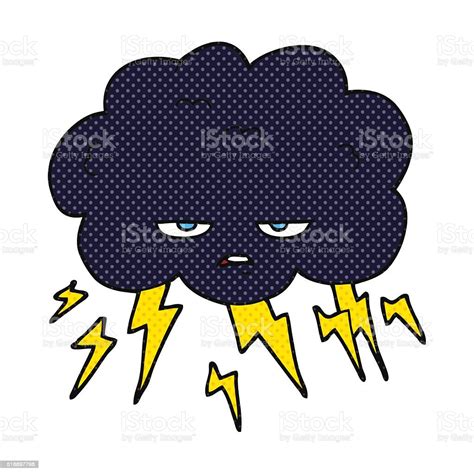 말풍선이 있는 Thundercloud 귀여운에 대한 스톡 벡터 아트 및 기타 이미지 귀여운 그리기 기이함 Istock