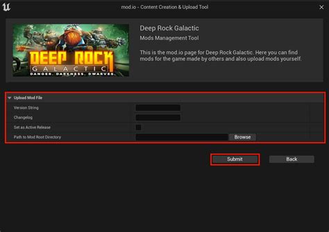 Mod Creation Tool Mod Io Official Documentation