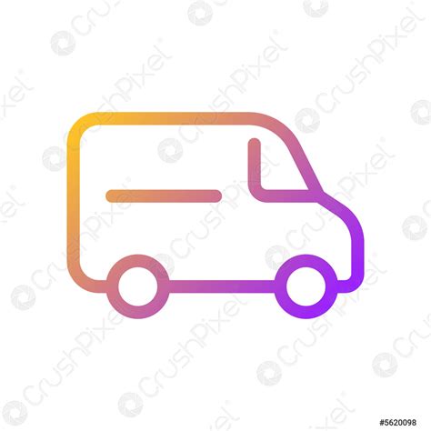 Van Pixel Perfect Gradient Linear Ui Icon Stock Vector 5620098
