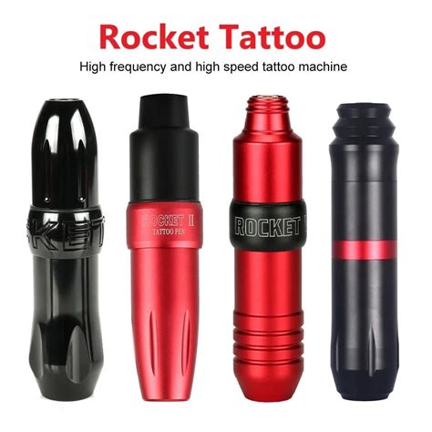 로켓 문신 기계 펜 Rca 인터페이스 로타리 문신 기계 미니 로켓 V3 강력한 문신 모터 총 영구 메이크업 기계 타투 기계