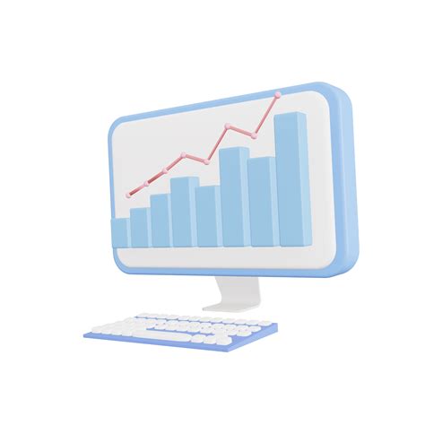 Notebook With A Stock Market Graph For Illustration Png