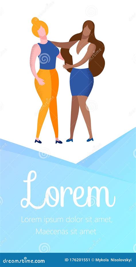 Hugs Black And White Women Full Height Workflow Stock Vector