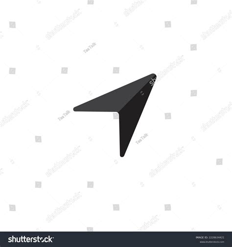 Compass Pointer Black Color App Illustration Stock Vector Royalty Free