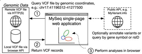 Overview Of Dataflow In MySeq The MySeq Single Page Web Application