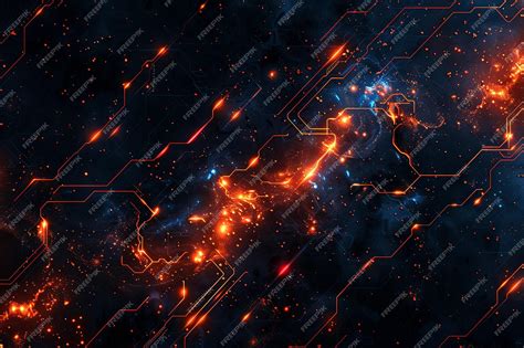 premium photo modern network interconnecting dots and lines