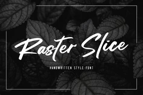 Raster Slice Font By Lettersiro