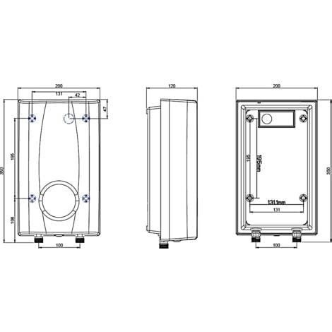 Durchlauferhitzer KW Elektronisch Warmwasserbereiter ELEX Boiler Thermoflow
