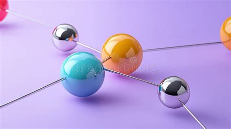 Colorful Sphere Network Connection Abstract Network Concept Symbolizing Connection Communication