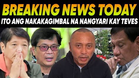 KAPAPASOK LANG GRABE Ang NANGYARI Kay TEVES KUMPIRMADO Na SEC ABALOS