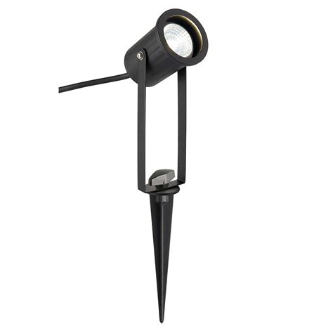 Picco 12W Cool White LED Garden Spike Light Black 95207