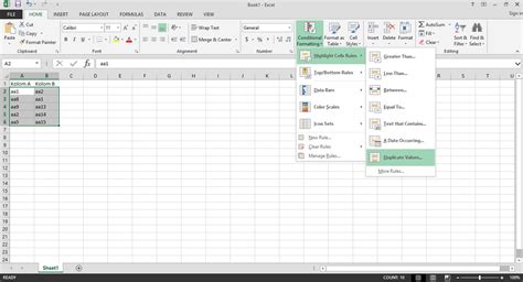 spreadsheet adalah excel online tentang fungsi duplicate values mazhabib