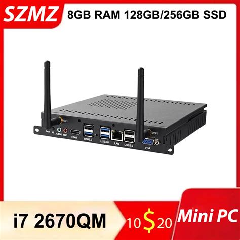 Ops 11 미니 Pc 인텔 코어 I7 2670qm Ddr3 128gb 256gb 윈도우 10 프로 게이밍 컴퓨터 4k