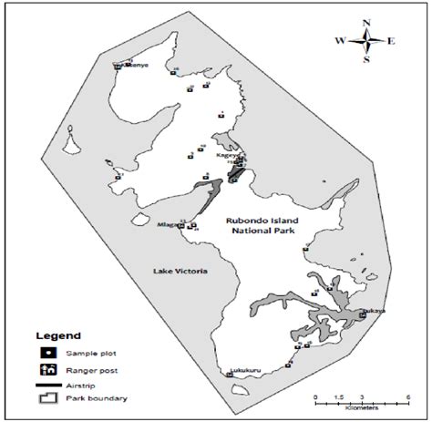 Map Of Rinp Showing Distribution Of Vegetation Sample Plots Download