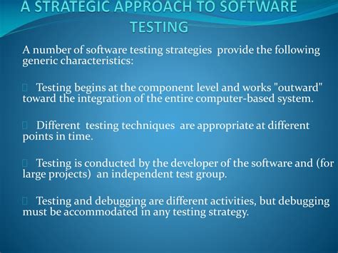 Ppt Strategic Software Testing Essential Methods And Debugging