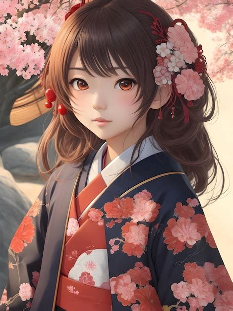 Chica Anime Japonesa Foto Premium
