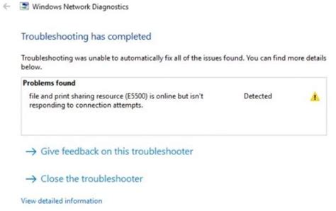 How To Troubleshoot File And Print Sharing Resource Is Online But Isn