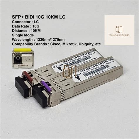 Jual Sfp 10g Bidi 10km Lsinglecore Lcmikrobit Mikrotik Cisco