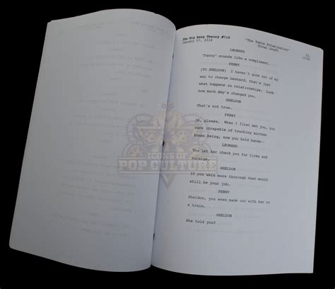 The Big Bang Theory Tv Production Script 1014