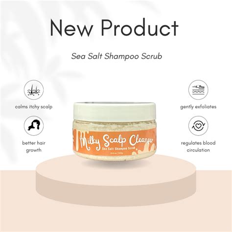 Milky Scalp Cleanser Sea Salt Shampoo Scrub 300g Anti Dandruff Tata Basics Ph Lazada Ph