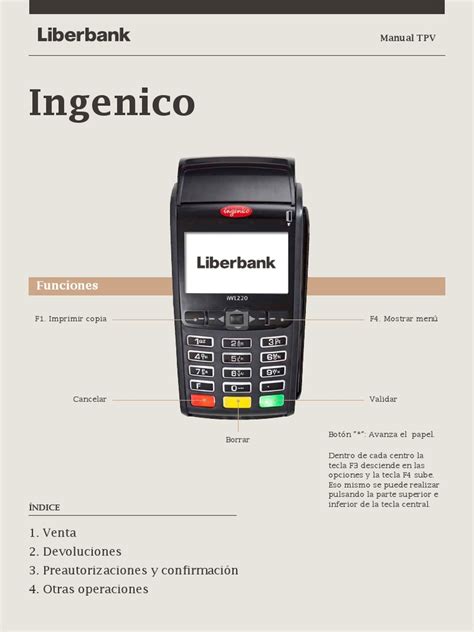 Manual Tpv Ingenico Pdf Emv Bancario