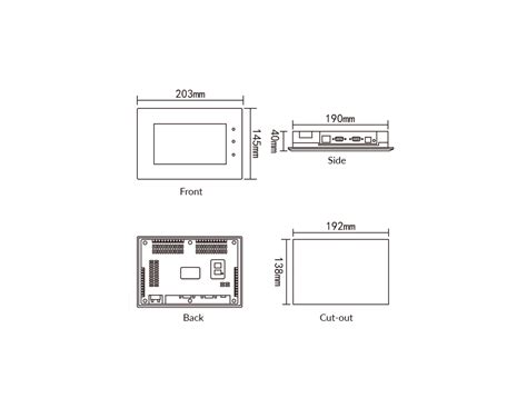 Hm 070mw Hmi Touch Panel 7 0 262144 Colors Tft Display 800 480 Ethernet Port Wifi Vnc 2