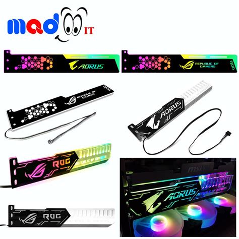 ที่ค้ำการ์ดจอ ขาค้ำการ์ดจอ Rog Aorus แบบมีไฟ Rgb Argb 5v Coolman