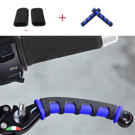 2pcs Universal Motorbike Motorcycle Slip On Foam Anti Vibration