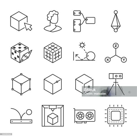 Ensemble Dicônes De Modélisation 3d Outils De Programmation Pour La