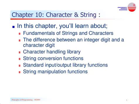 PPT Chapter Character String PowerPoint Presentation ID