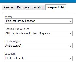 Manage Scheduling Request List And Waitlist By Days To Target Column