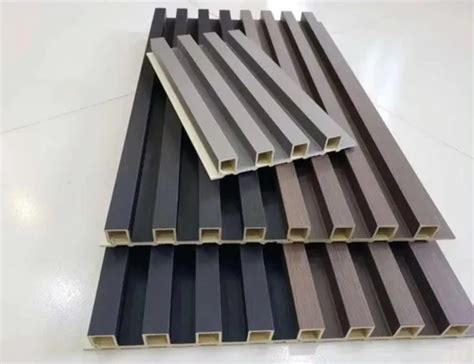 Cladding Pvc Polystyrene Ceiling Wall Panel Charcoal Louver Wpc Panel