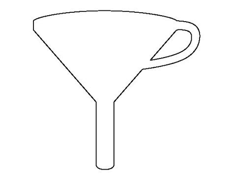 Printable Funnel Template For Crafts And Scrapbooking