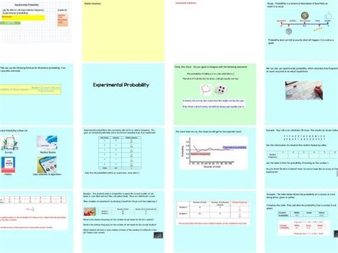 Experimental Probability Relative Frequency Maths GCSE PowerPoint ActivInspire Lesson