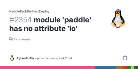 Module Paddle Has No Attribute Io Issue 2354 PaddlePaddle