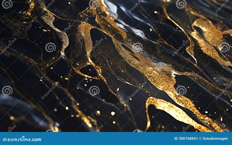 abstract golden wave pattern on dark textured backdrop generated by ai