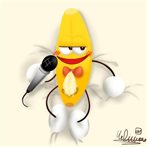 Rule 34 Artist Signature Blush Dancing Banana Gay Laying On Bed