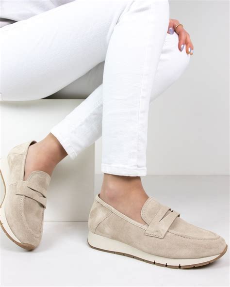 Gabor Mocassins And Loafers Voor Dames Beige Shoemixxnl