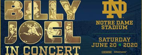 Billy Joel To Play Notre Dame Stadium In 2020 News Notre Dame News University Of Notre Dame