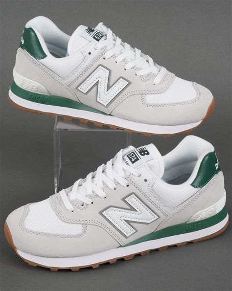 New Balance 574 Trainer White/Green - 80s Casual Classics