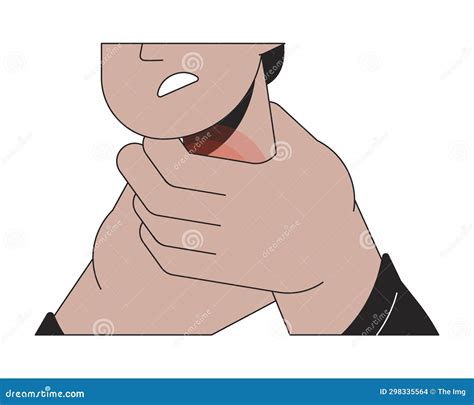 Cartoon Man With Swollen Head Vector Illustration 38052588