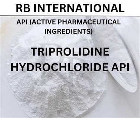 Triprolidine Hydrochloride Api At ₹ 35500 Kg Triprolidine Hydrochloride Api In Nagpur Id